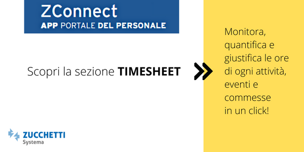 App ZConnect - Come funziona il "Timesheet"